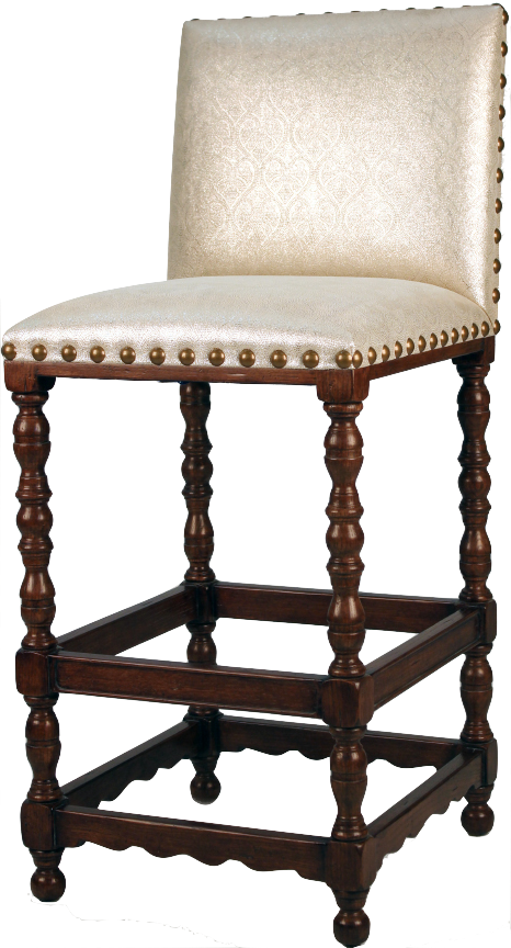 Jacobean Barstool (5900.28B) - M-Geough
